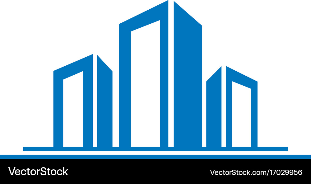 Building construction city logo Royalty Free Vector Image