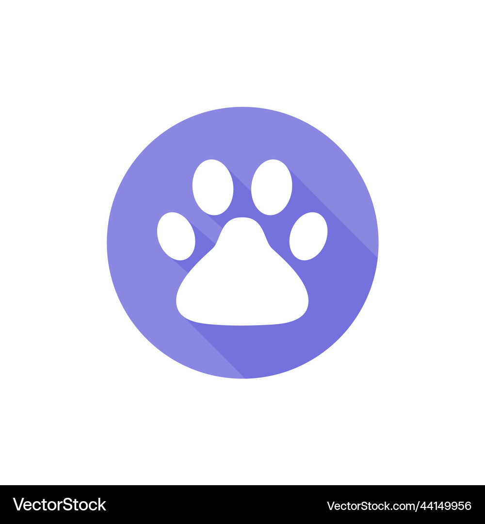 Dog and cat paws with sharp claws cute animal Vector Image