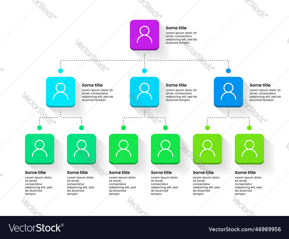 Infographic template business hierarchy Royalty Free Vector