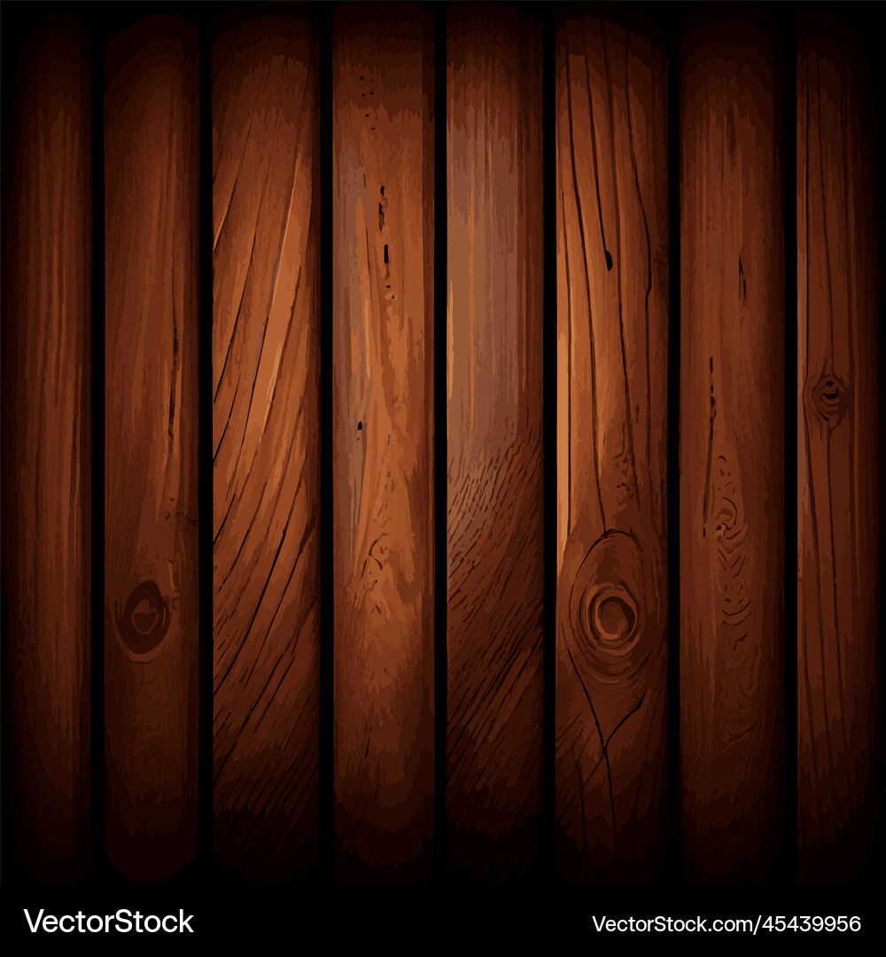 Realistic wood texture plank background fiber Vector Image