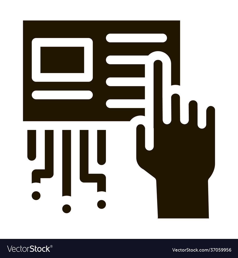 Safe code set icon glyph Royalty Free Vector Image