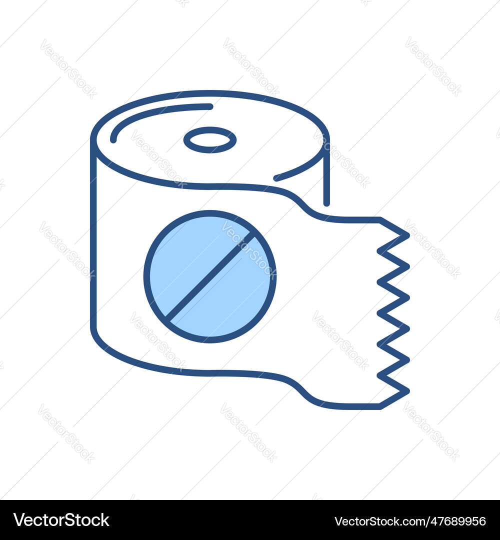 Toilet paper related icon Royalty Free Vector Image
