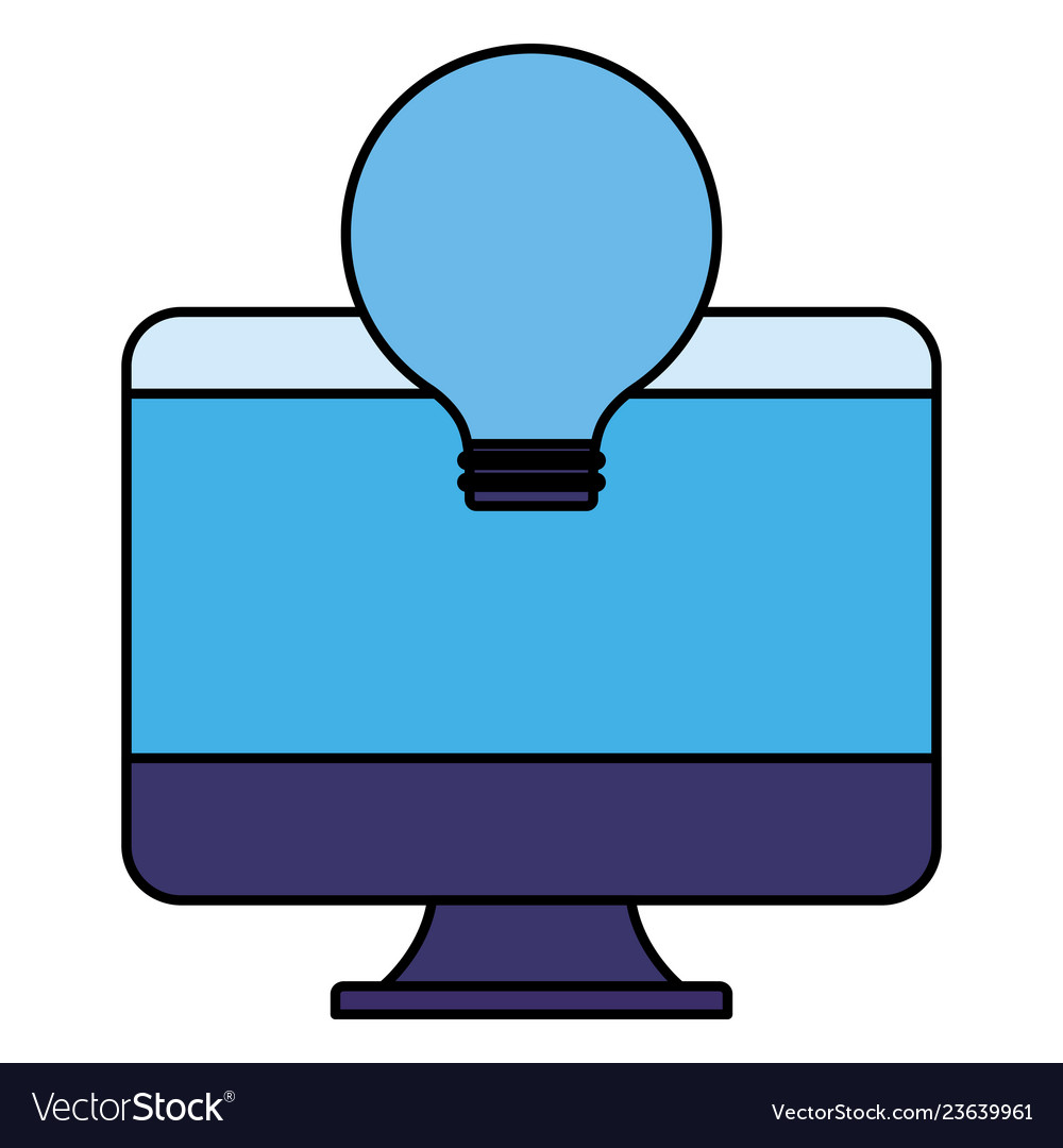 Computer device design Royalty Free Vector Image