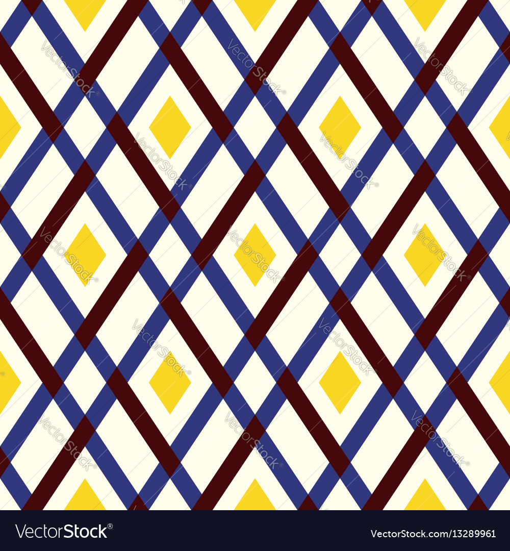 Geometric seamless argyle pattern Royalty Free Vector Image