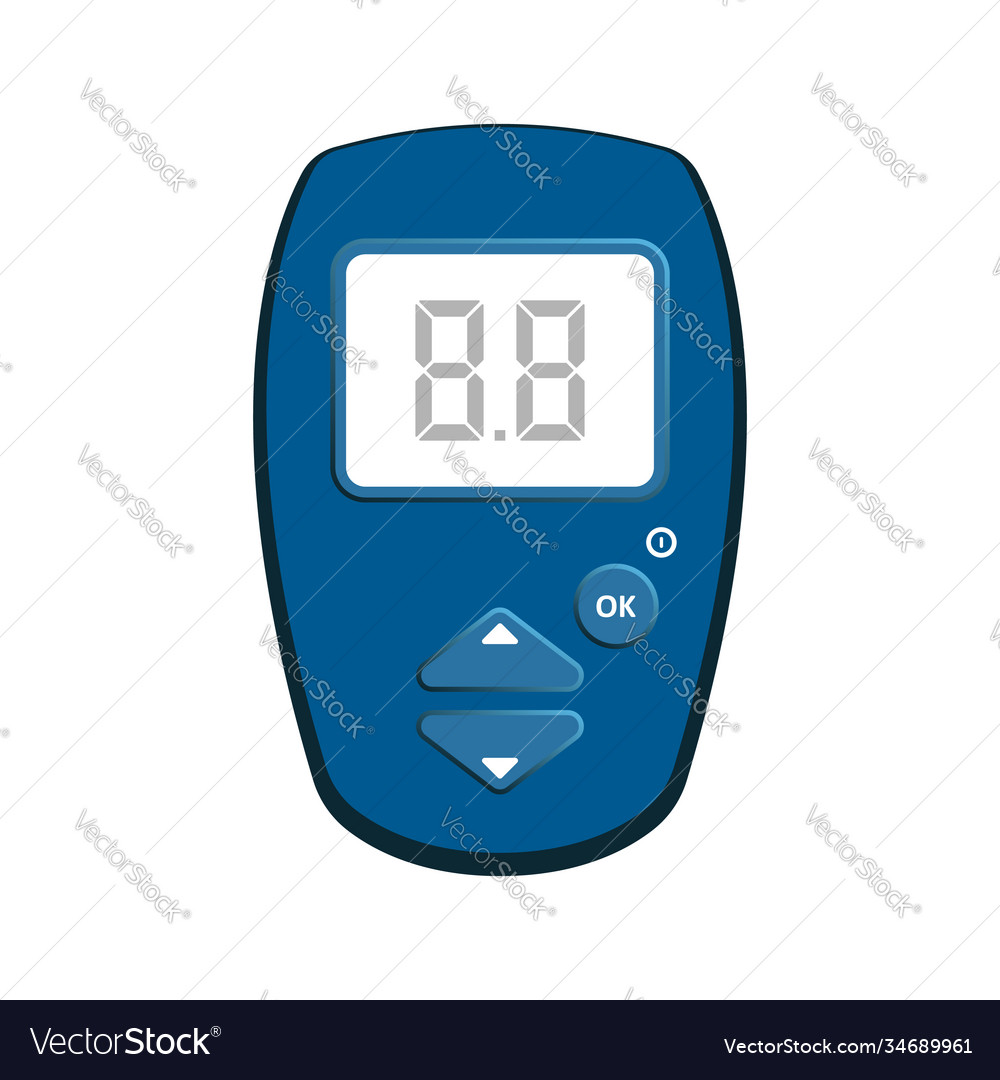 Glucometer icon Royalty Free Vector Image - VectorStock