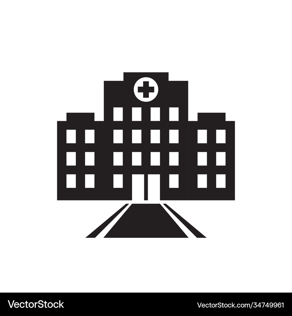 Hospital building icon design mediack centre Vector Image