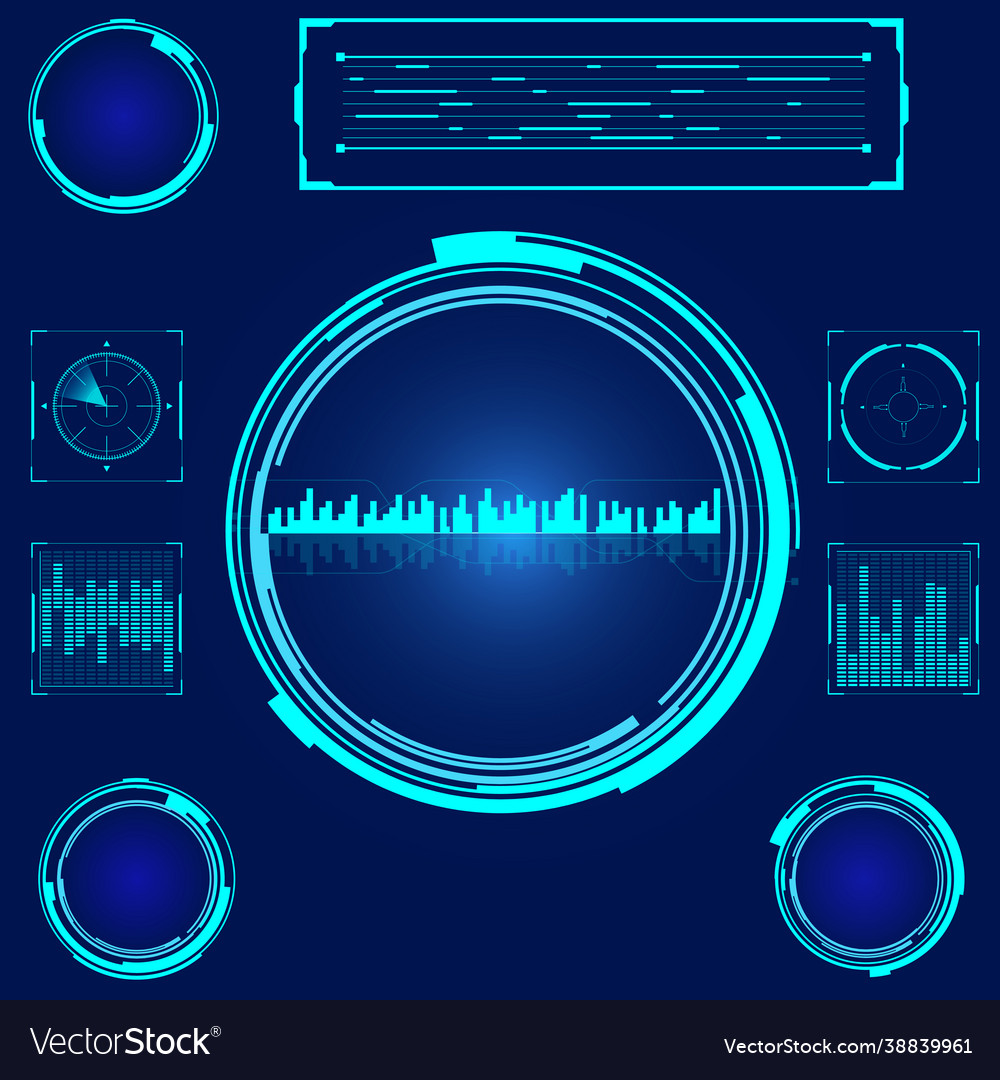 Hud futuristic communication technology interface Vector Image