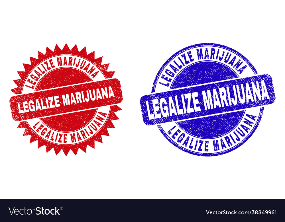 Legalize marijuana round and rosette watermarks Vector Image Legalize marijuana round and rosette watermarks Vector Image