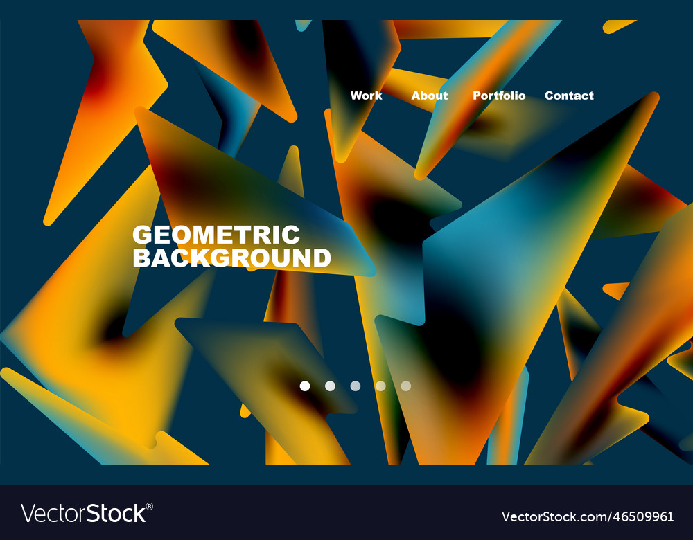 Shards shape composition abstract background web Vector Image