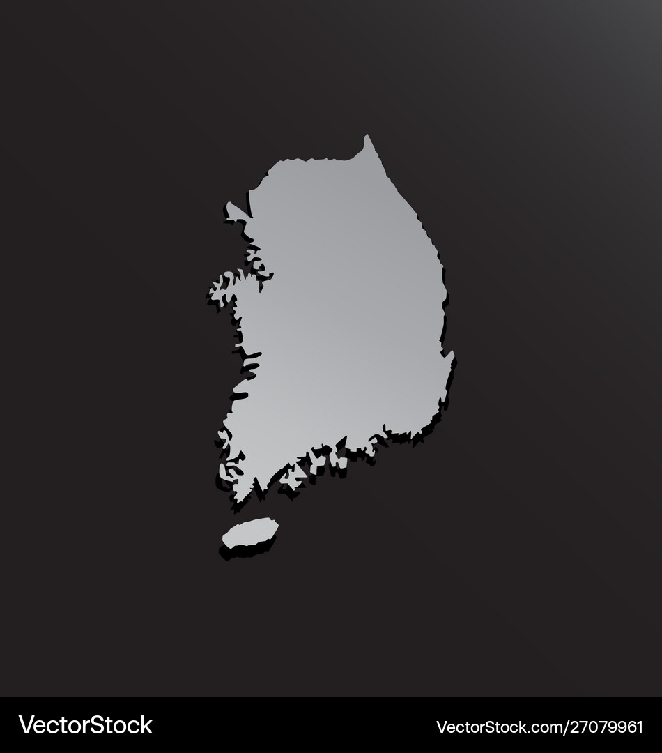 South korea country map background template Vector Image