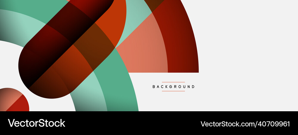 Trendy shapes color minimal design composition Vector Image