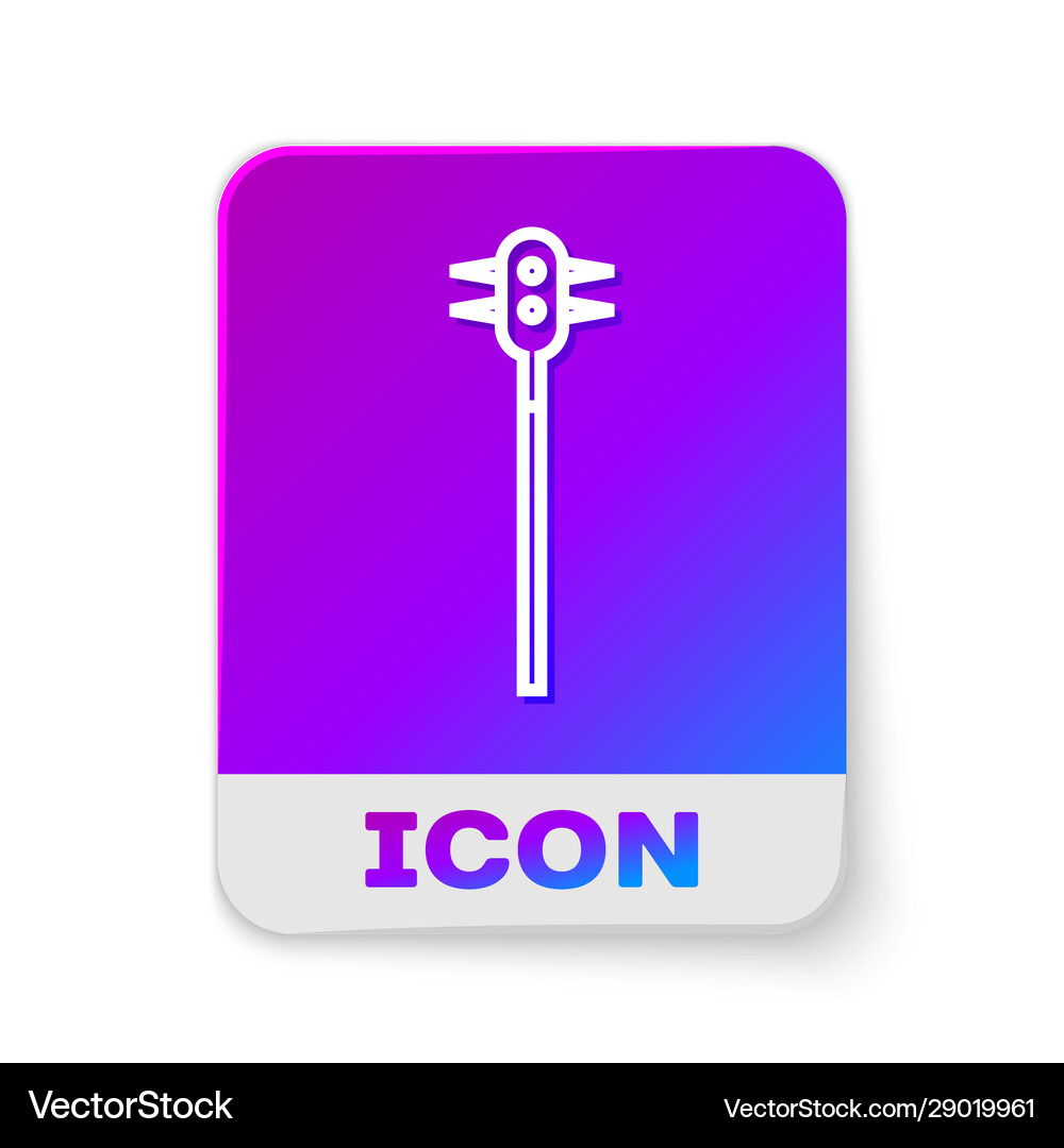 White line medieval chained mace ball icon Vector Image
