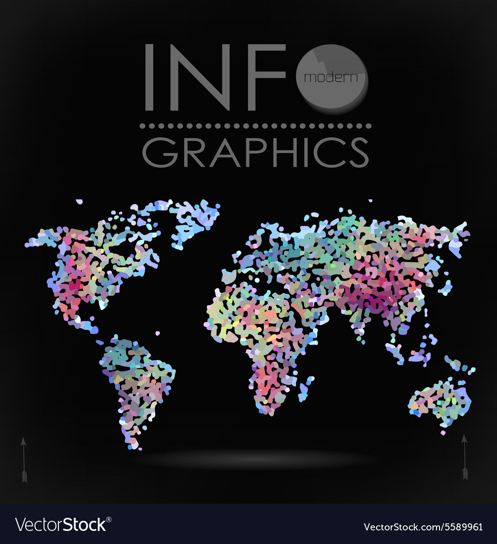 World map background Royalty Free Vector Image