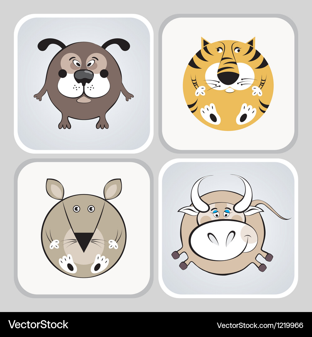 Cartoon pets Royalty Free Vector Image - VectorStock