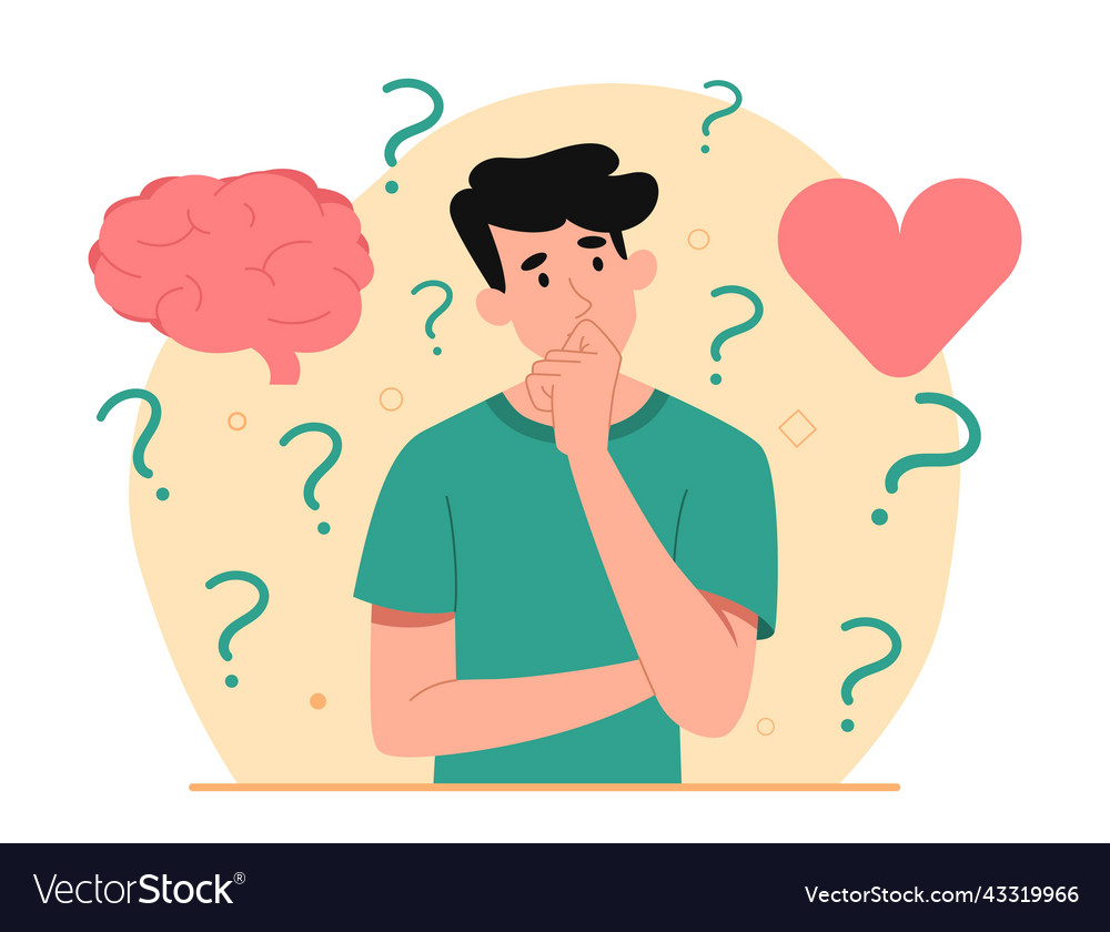 Difficult choice concept Royalty Free Vector Image