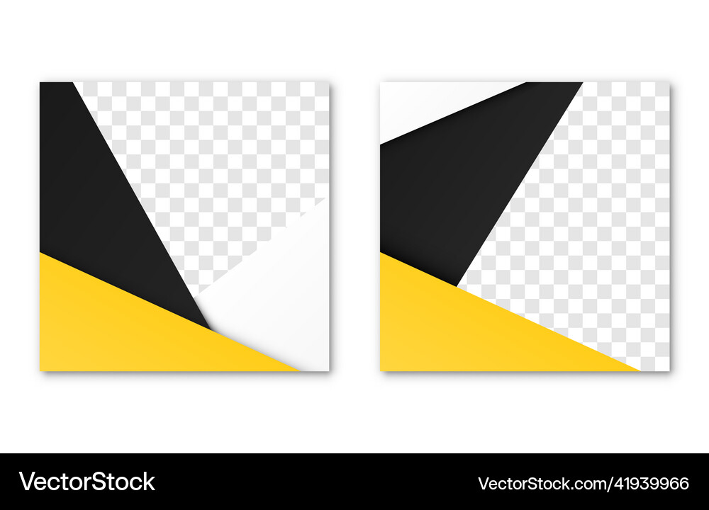 Set of editable banner templates Royalty Free Vector Image