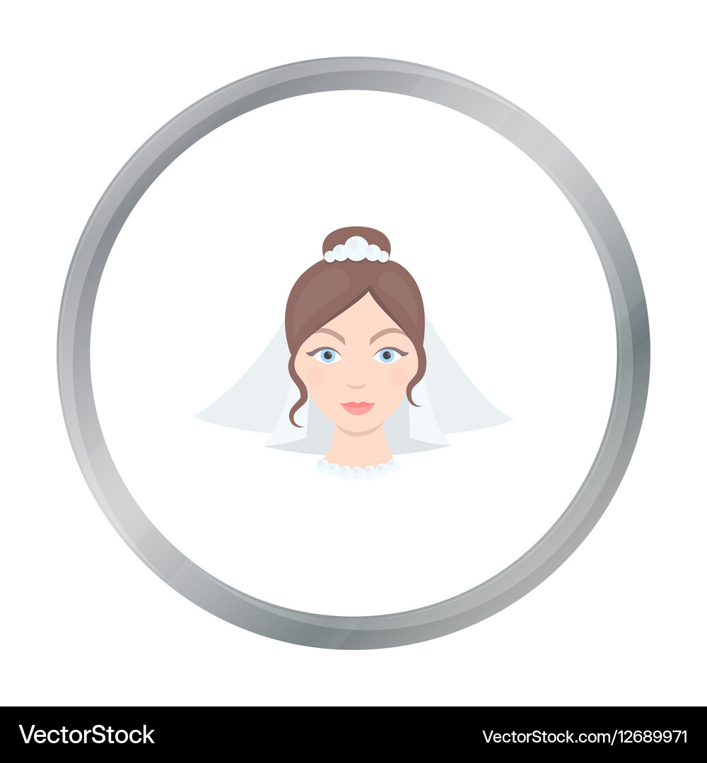 Bride icon of for web Royalty Free Vector Image