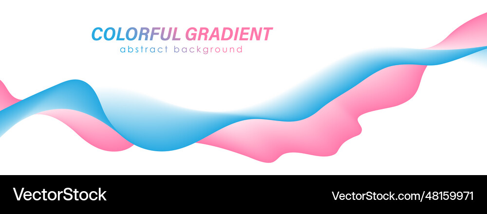 Colorful smoky gradient abstract color form Vector Image