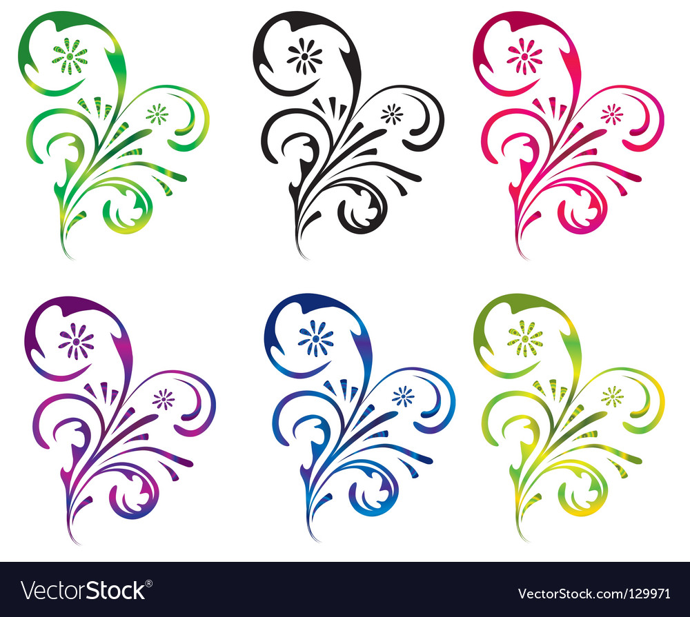 Decorative design elements Royalty Free Vector Image