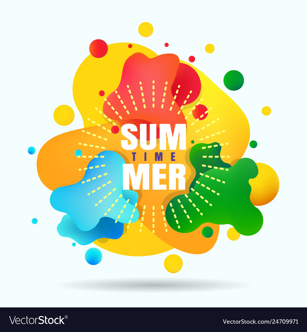 Summer organic gradients label Royalty Free Vector Image Summer organic gradients label Royalty Free Vector Image