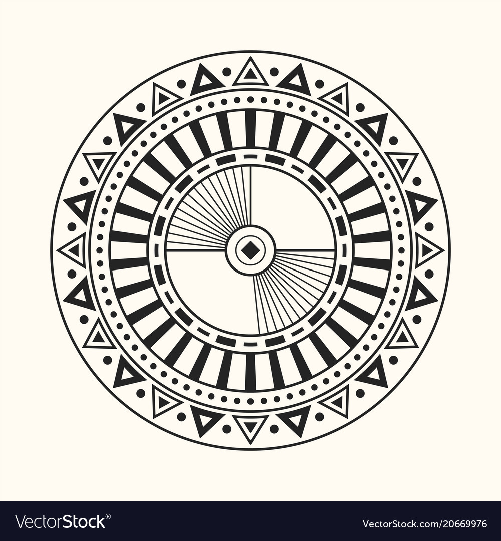 Abstract circular ornament Royalty Free Vector Image