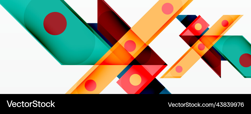 Bright colorful straight lines geometric abstract Vector Image