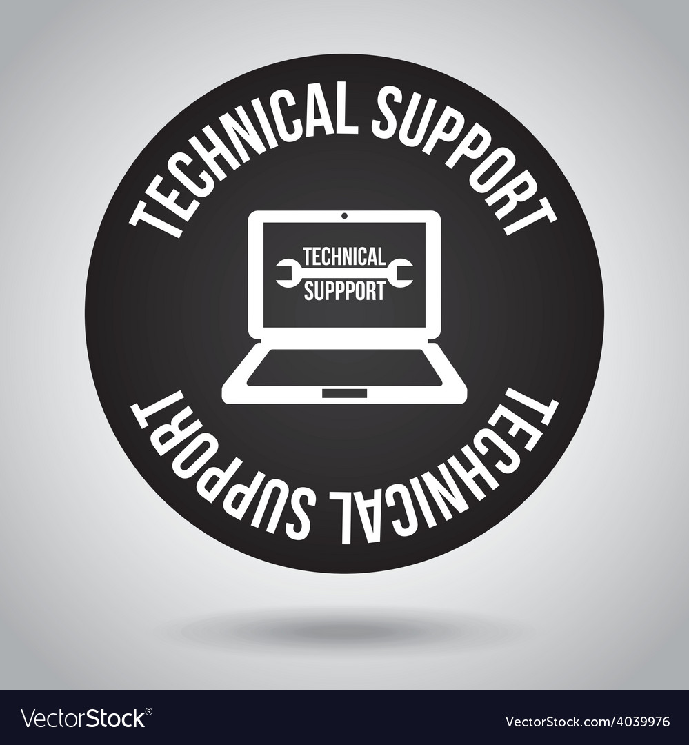 Computer support Royalty Free Vector Image - VectorStock