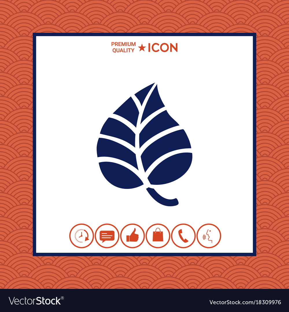 Creative logo - leaf element for your Royalty Free Vector