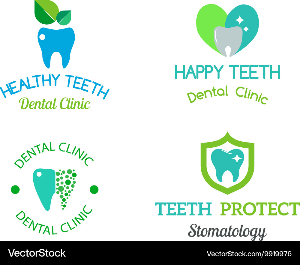 Dentist symbols set Royalty Free Vector Image - VectorStock