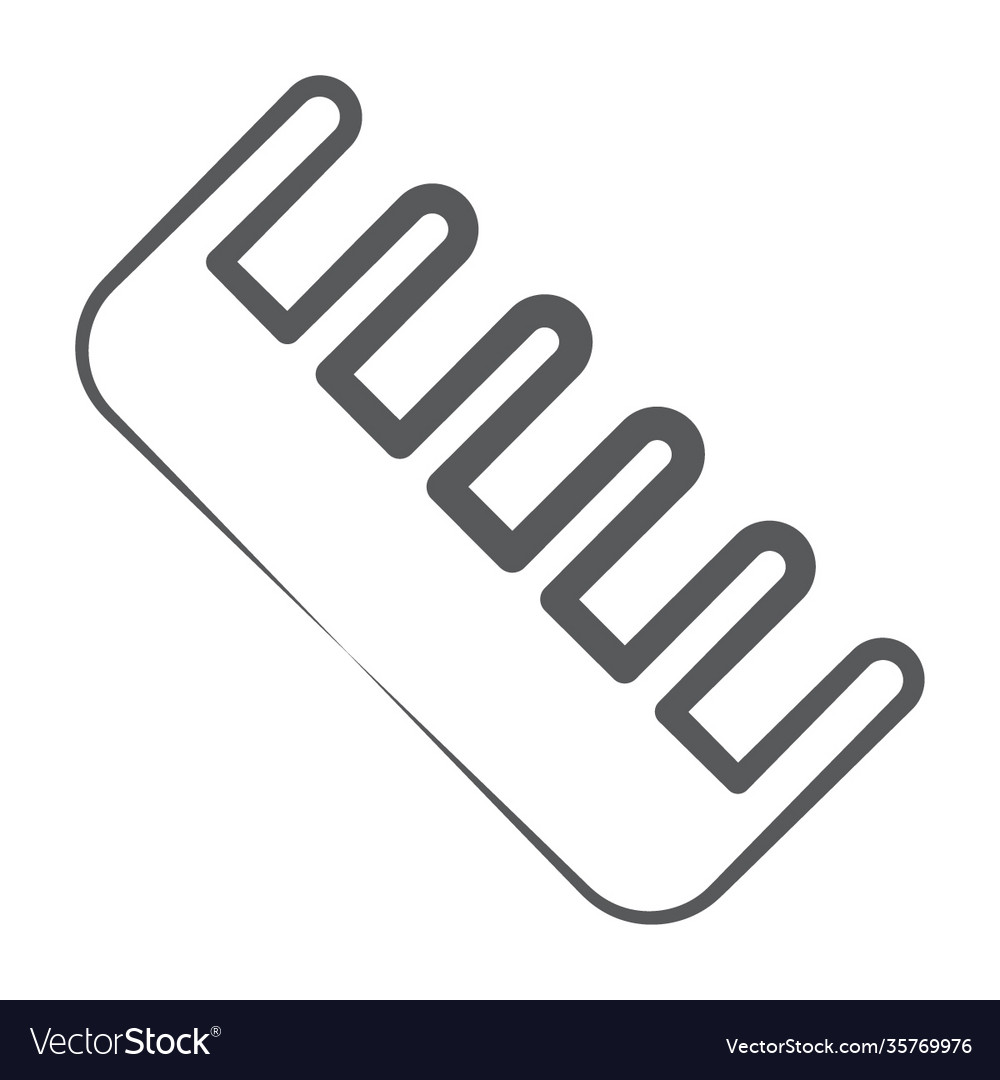 Detangling comb Royalty Free Vector Image - VectorStock