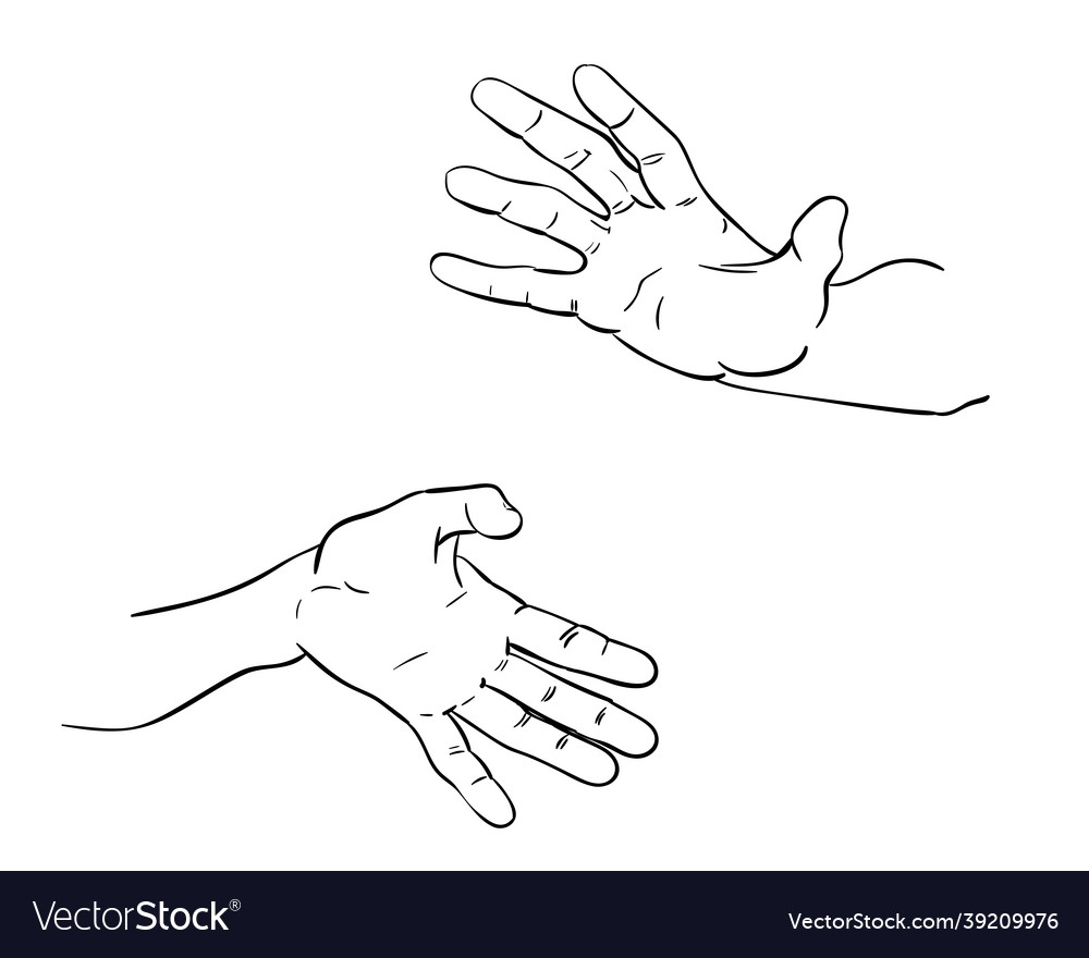 Hand Royalty Free Vector Image - VectorStock