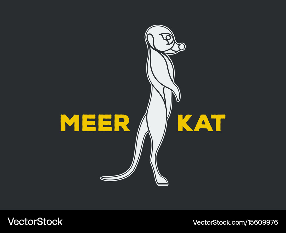 Meerkat logo icon design Royalty Free Vector Image