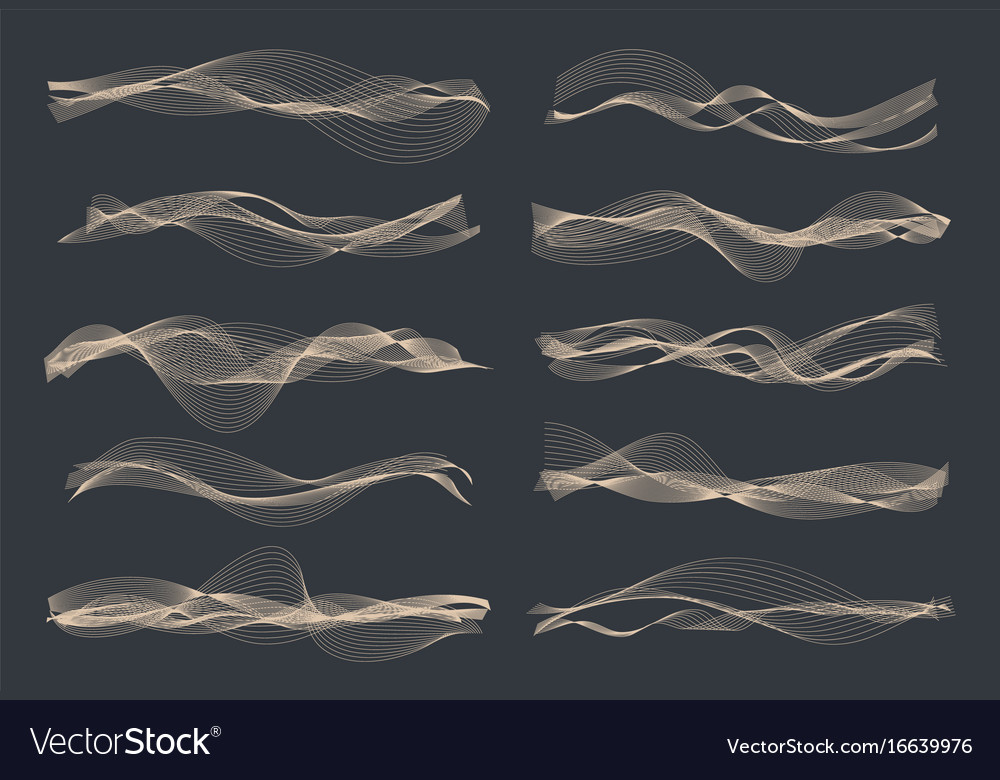 Music sound waves Royalty Free Vector Image - VectorStock