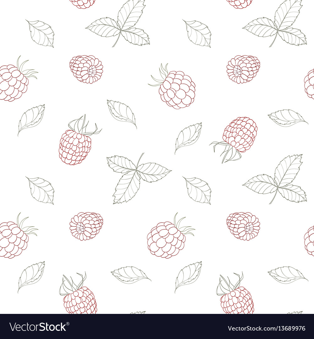 Seamless berry pattern Royalty Free Vector Image