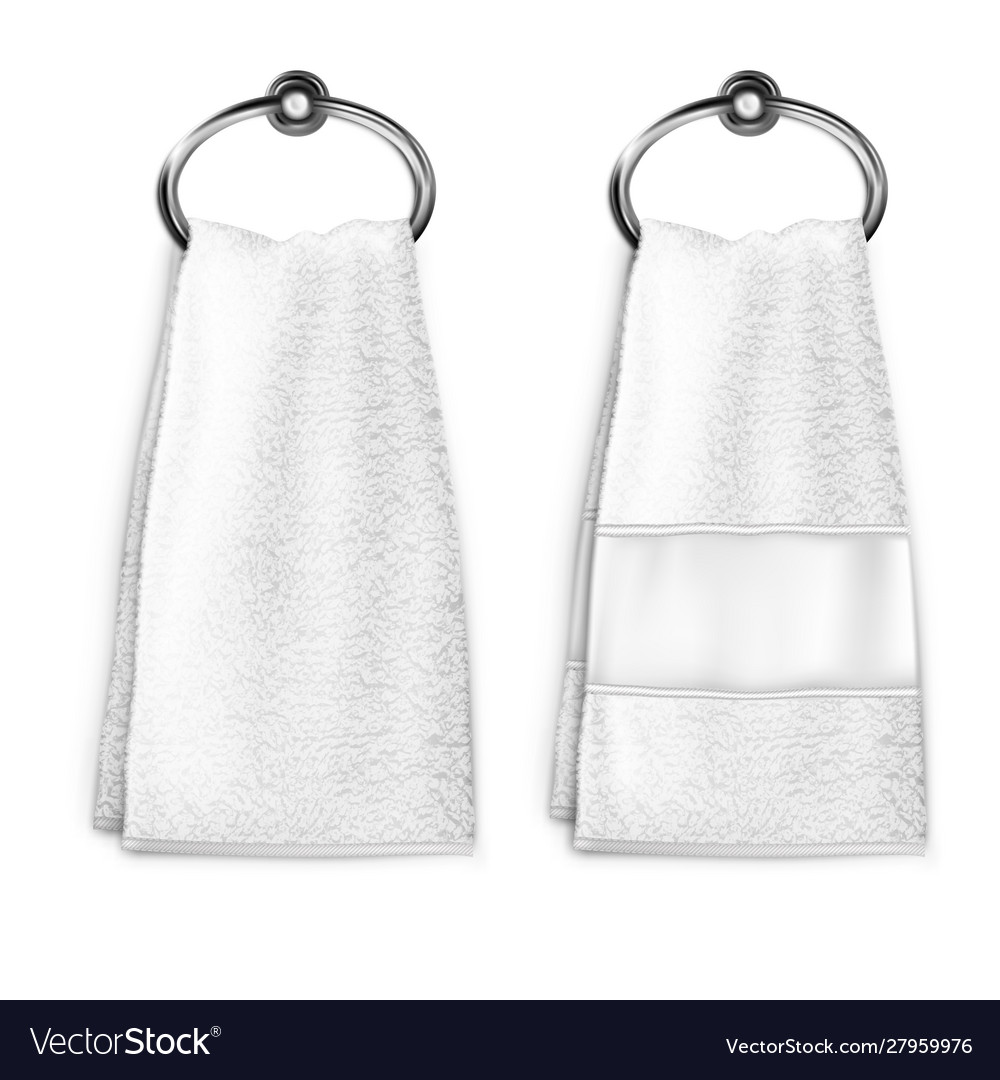 Unn mock up white towel 2 Royalty Free Vector Image Unn mock up white towel 2 Royalty Free Vector Image