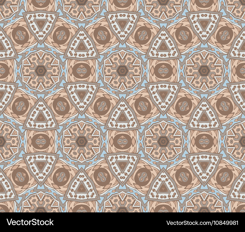 Abstract seamless geometric mosaic print Vector Image
