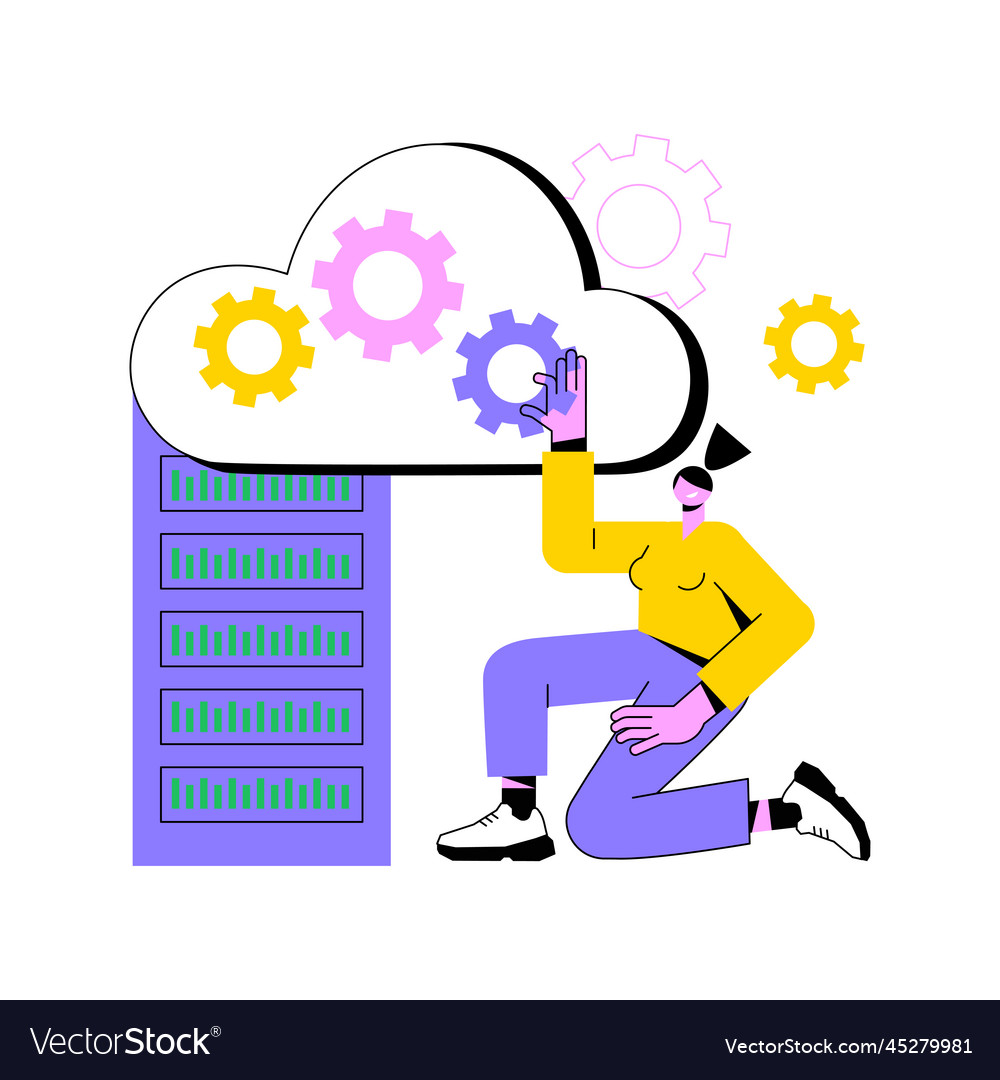 Big data architecture abstract concept Royalty Free Vector