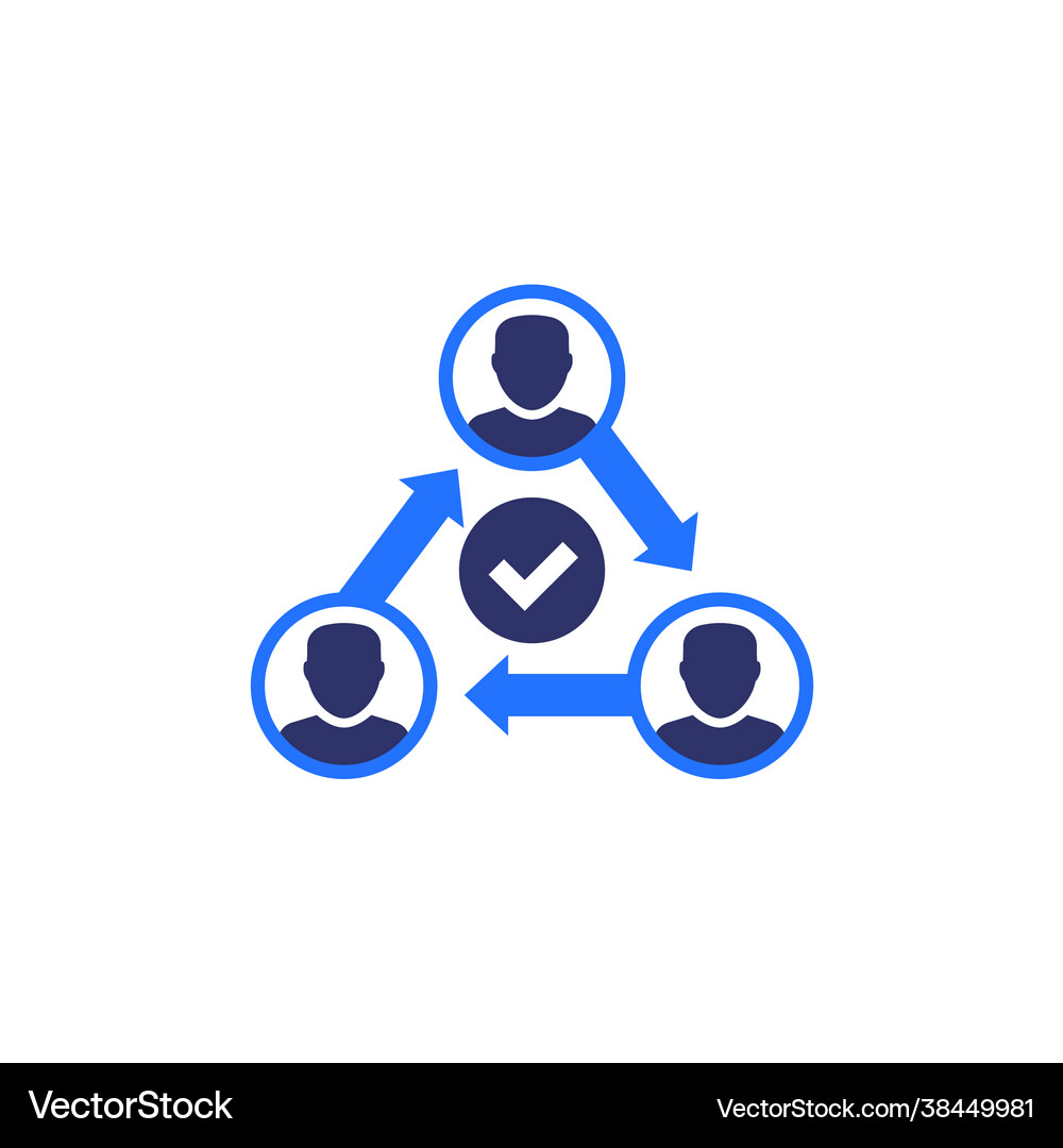 Business agility icon on white Royalty Free Vector Image