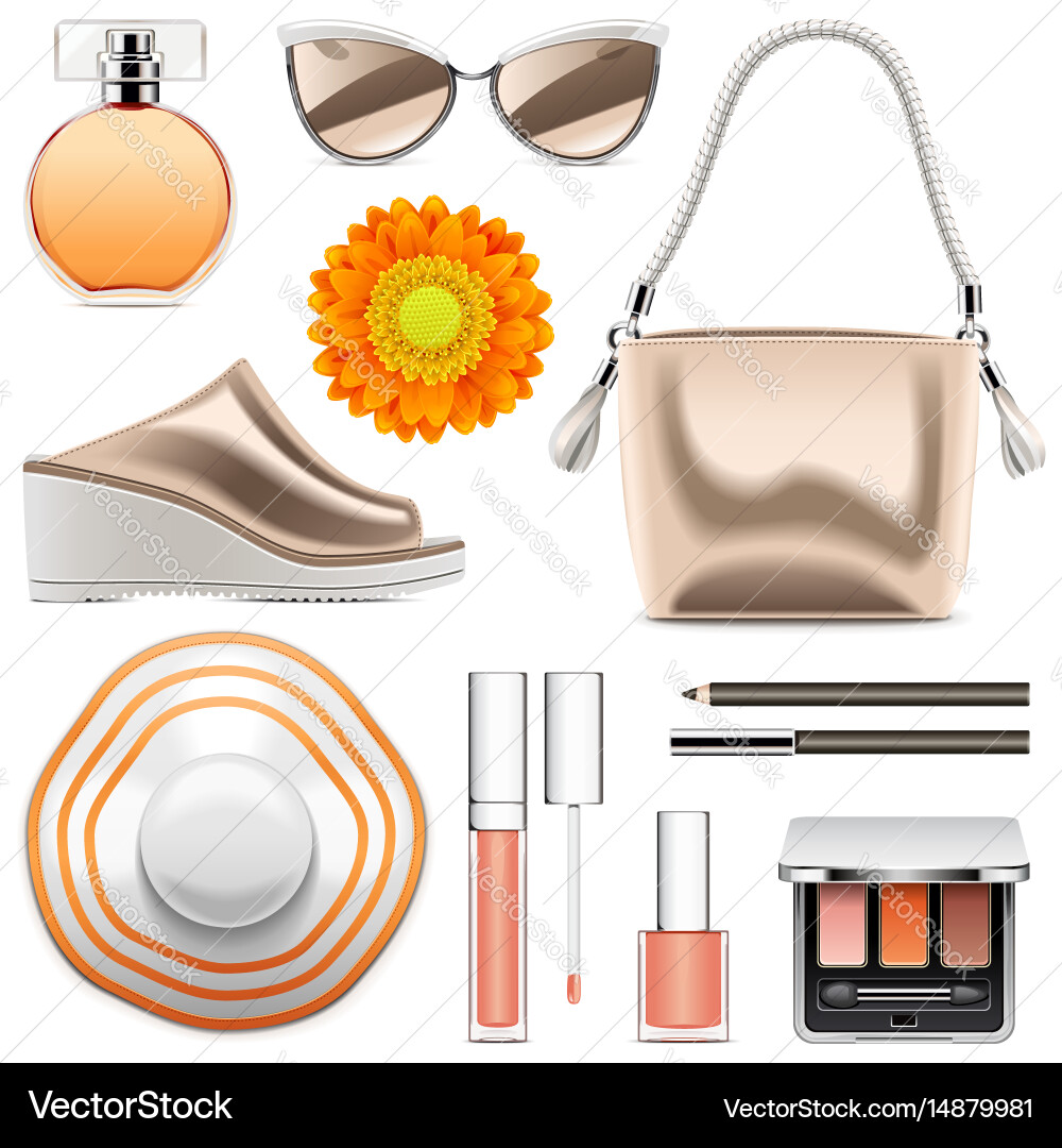 Fashion accessories set 6 Royalty Free Vector Image