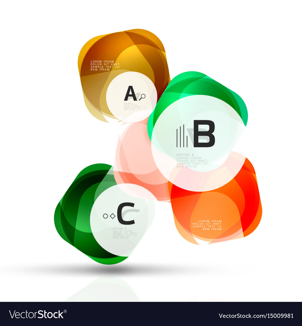 Glossy square elements Royalty Free Vector Image