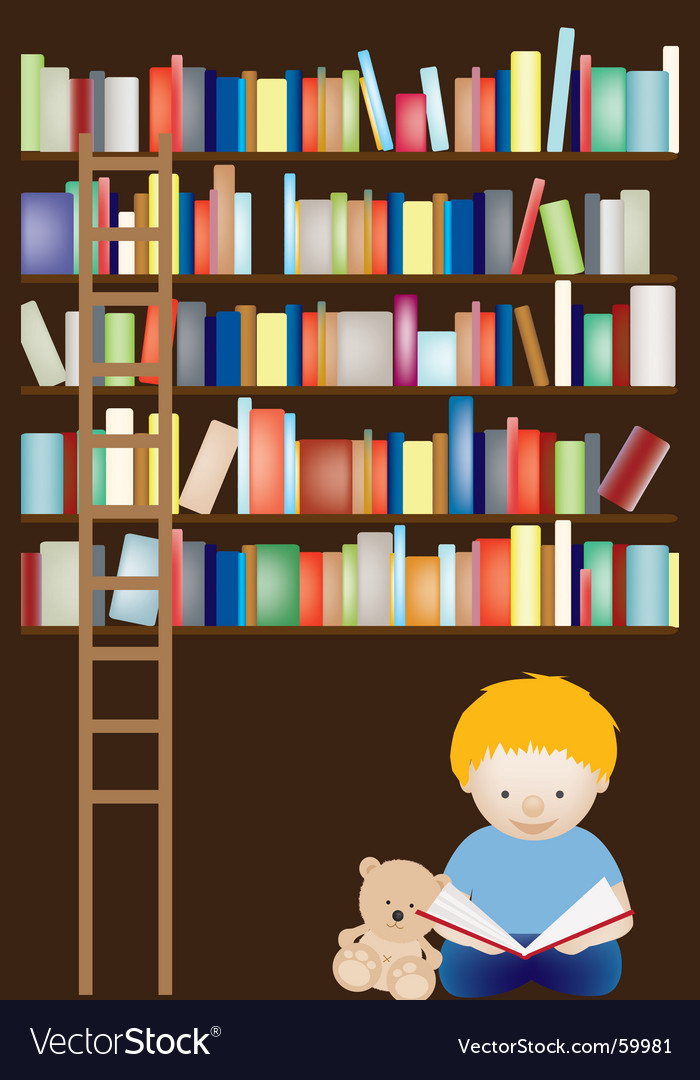 Library Royalty Free Vector Image - VectorStock