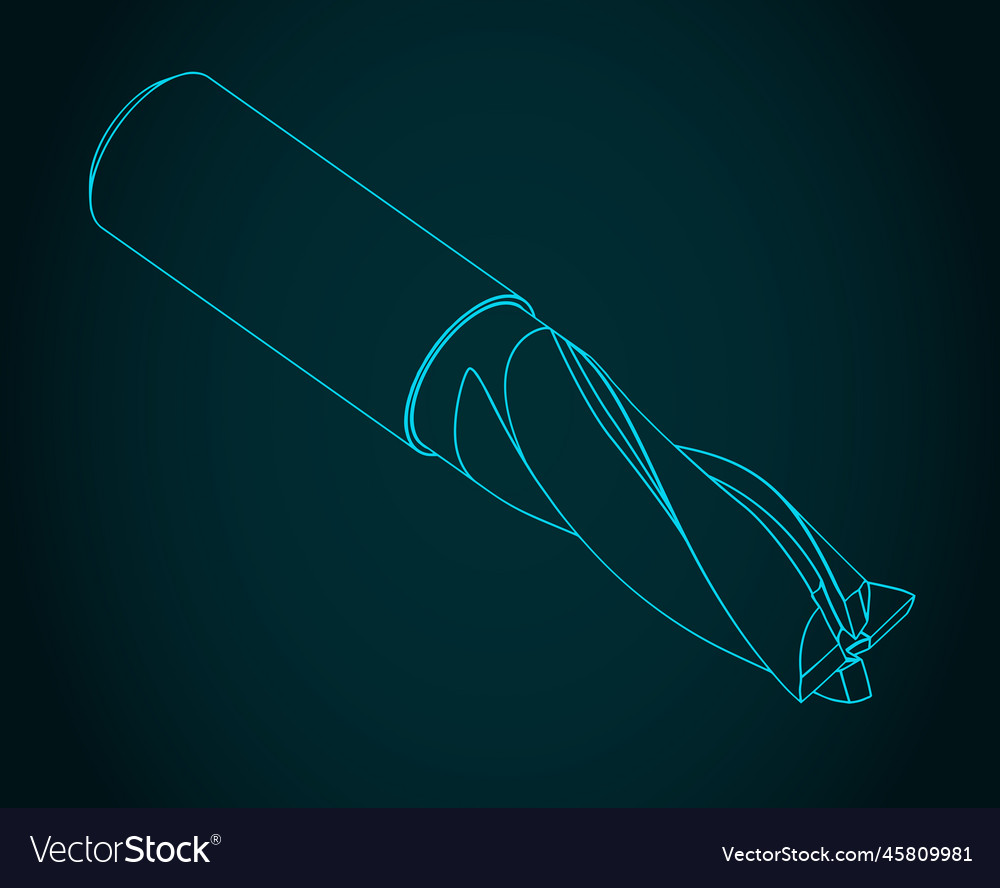 Mill cutter Royalty Free Vector Image - VectorStock