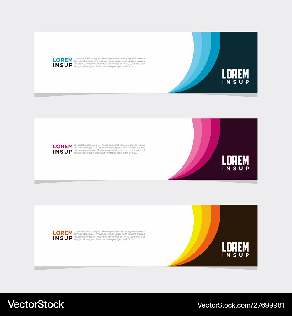 Modern banner web background abstract design Vector Image