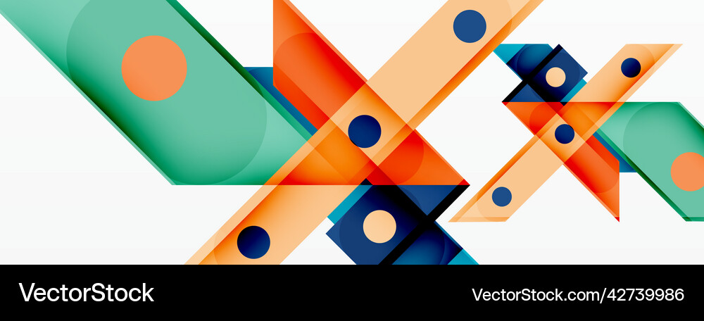 Bright colorful straight lines geometric abstract Vector Image
