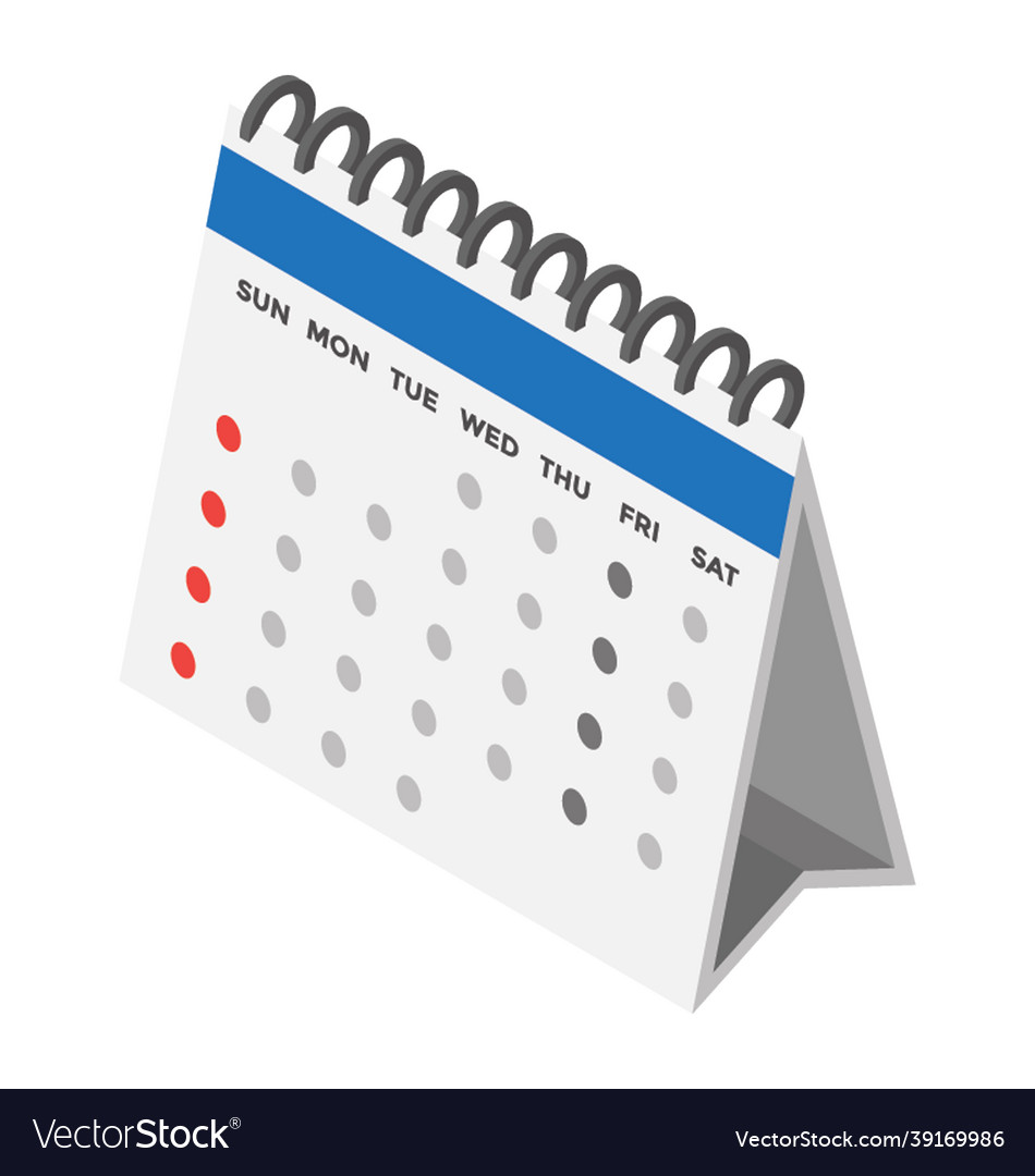 Calendar Royalty Free Vector Image - VectorStock
