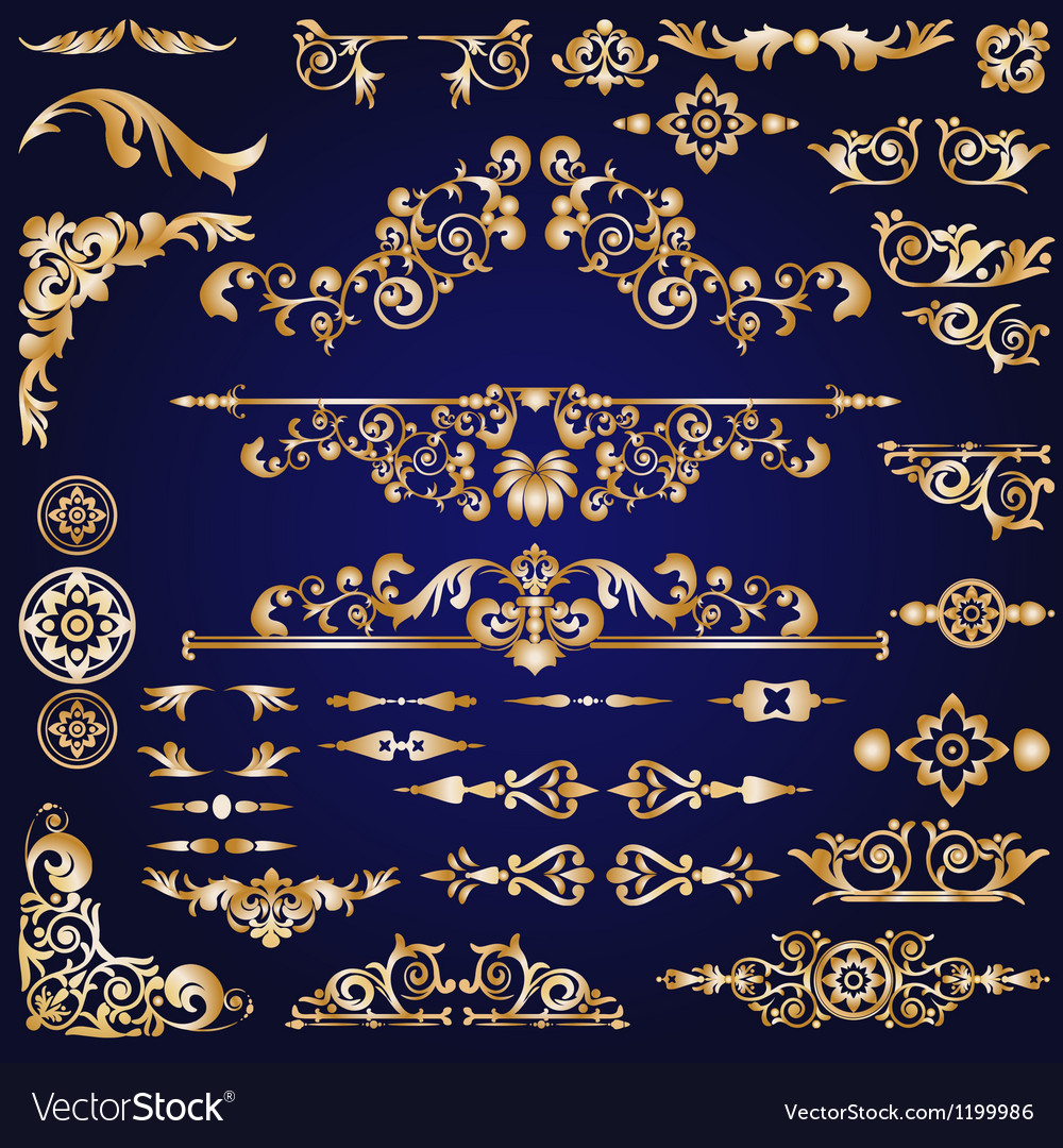 Design elements collection Royalty Free Vector Image