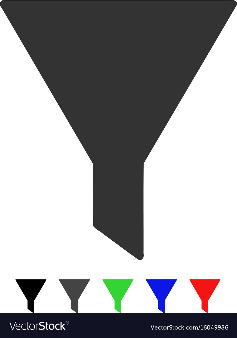 Filter flat icon Royalty Free Vector Image - VectorStock