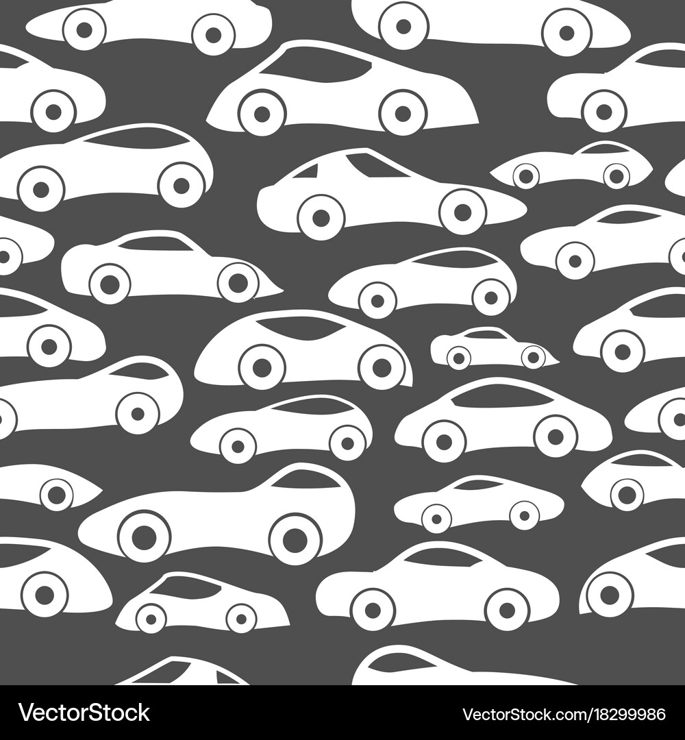 Seamless vintage racing cars pattern Royalty Free Vector