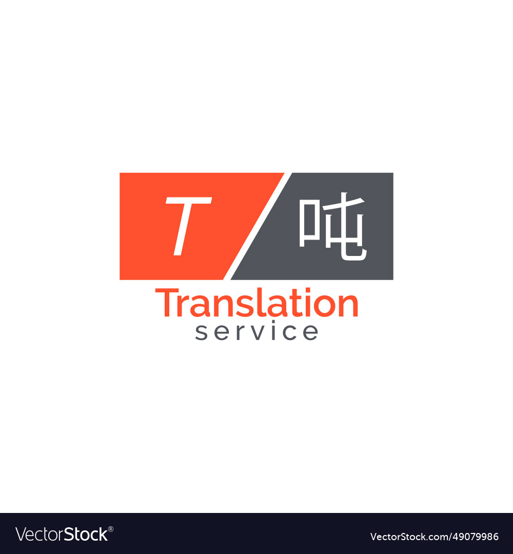 Translation logo Royalty Free Vector Image - VectorStock
