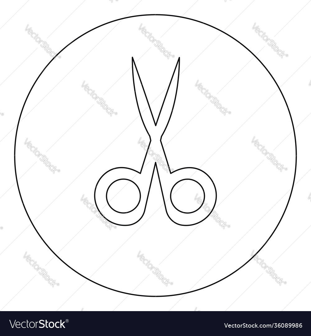 White scissors on background Royalty Free Vector Image